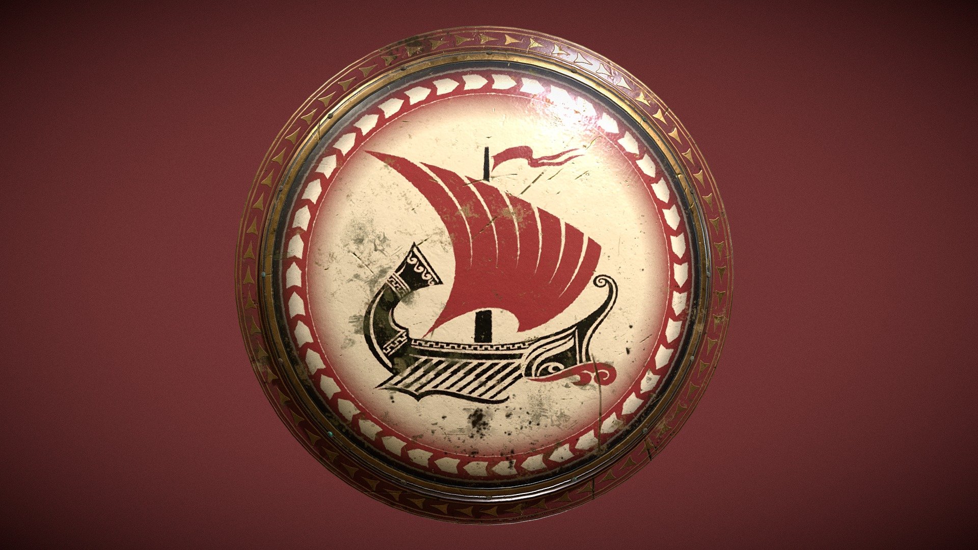 Shields Hoplon - Trirreme Design - Buy Royalty Free 3D model by Canary ...