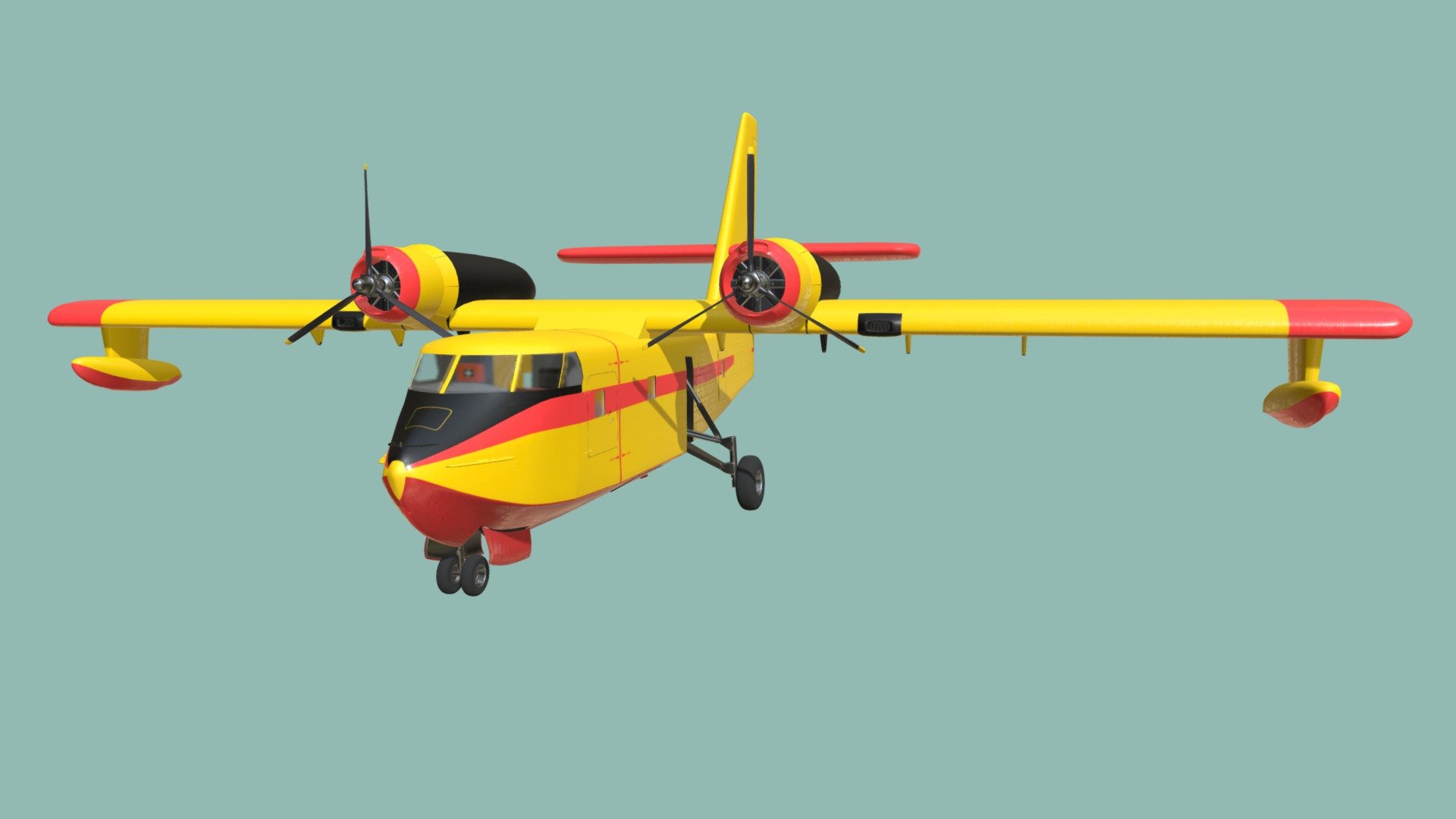 Canadair CL-215 - Download Free 3D model by AlessioPassera [85a01bc ...