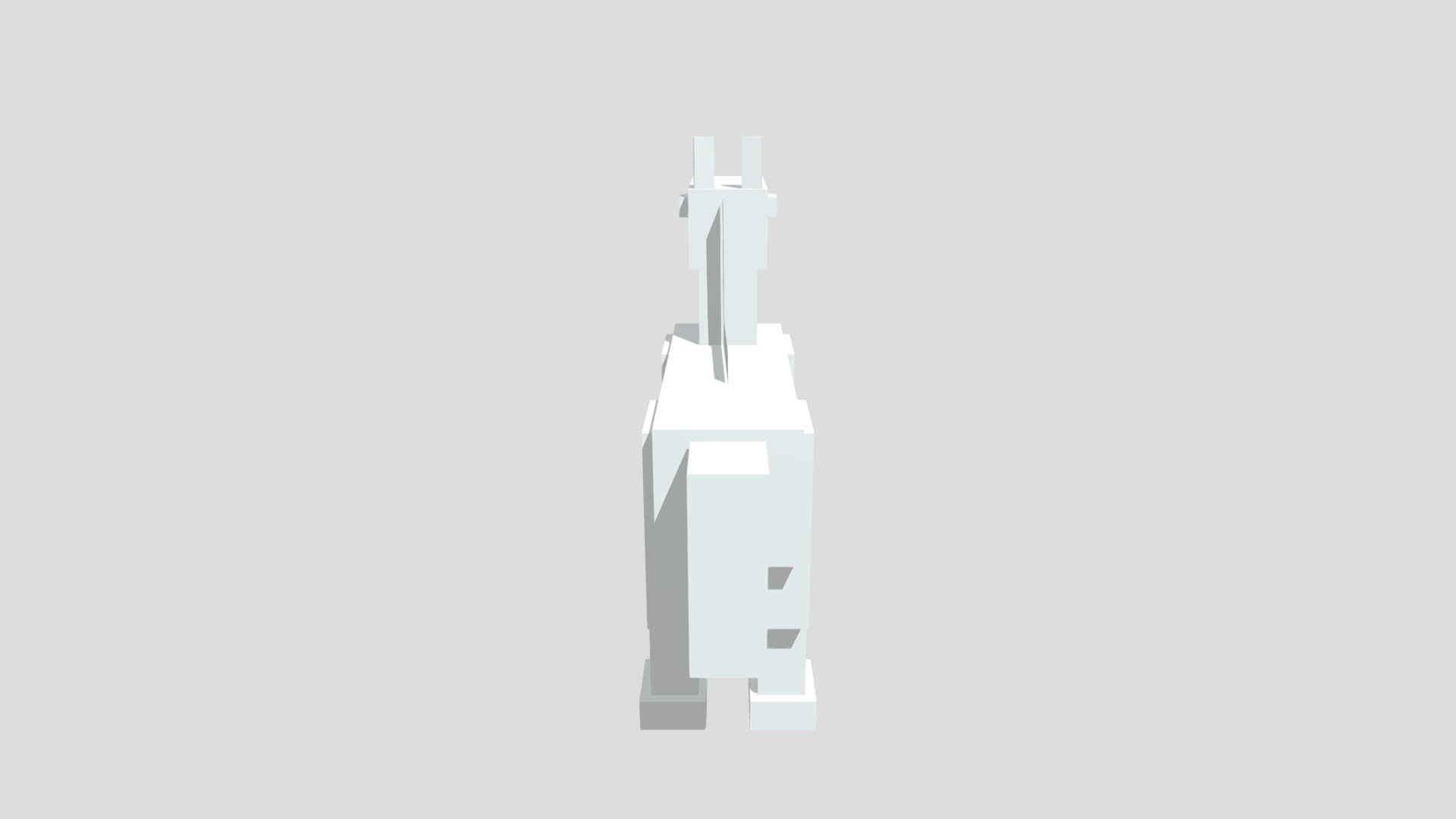 Minecraft-styled horse - 3D model by Sparr0wer (@yukonriver) [85a49b4 ...