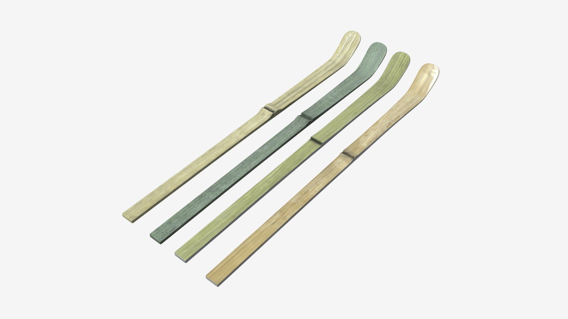 Japanese Bamboo Matcha Powder Spoon - Buy Royalty Free 3D model by ...