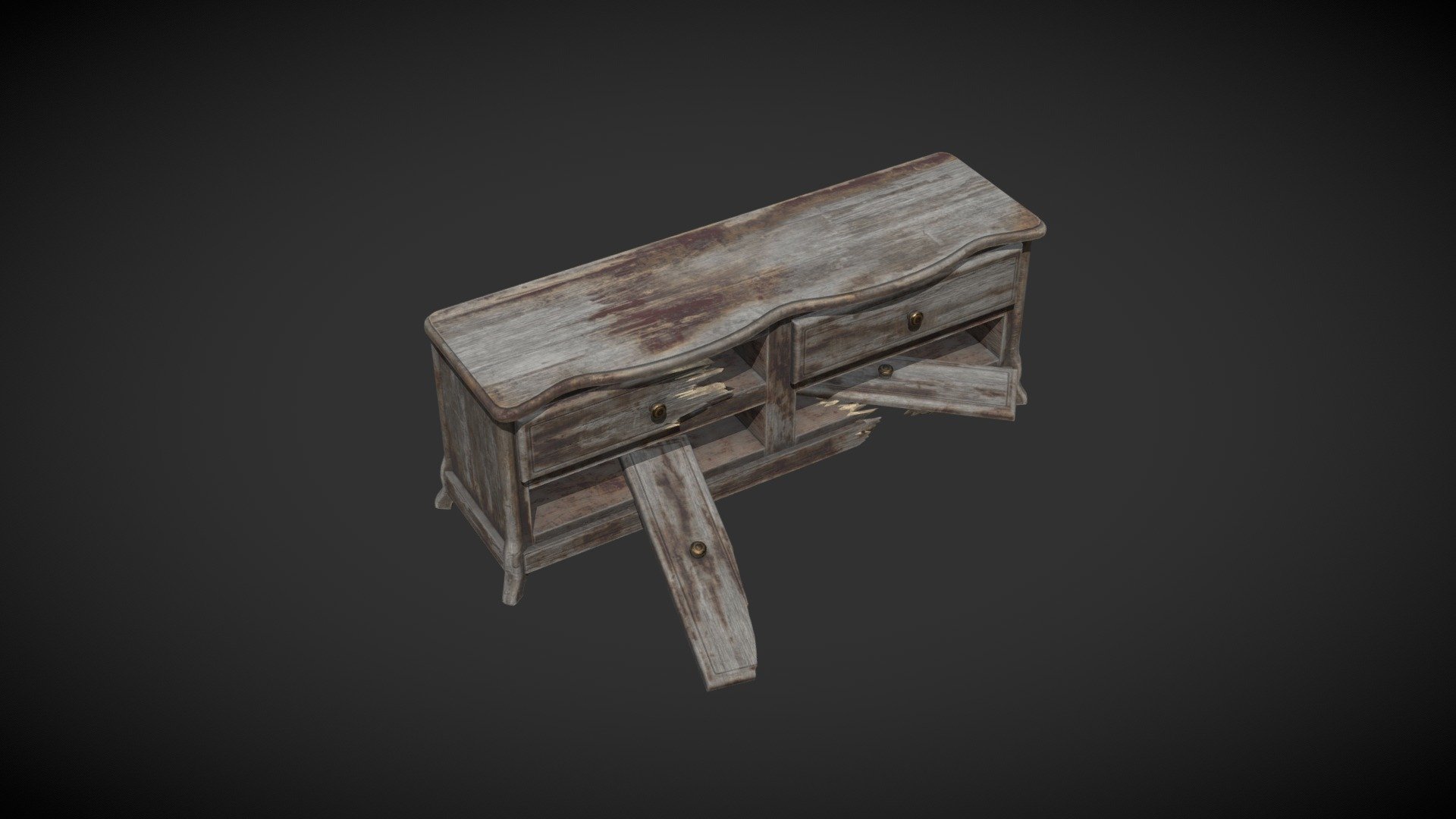 An old broken dresser from Fallout (Gray) - 3D model by curhaj [85a8c19 ...