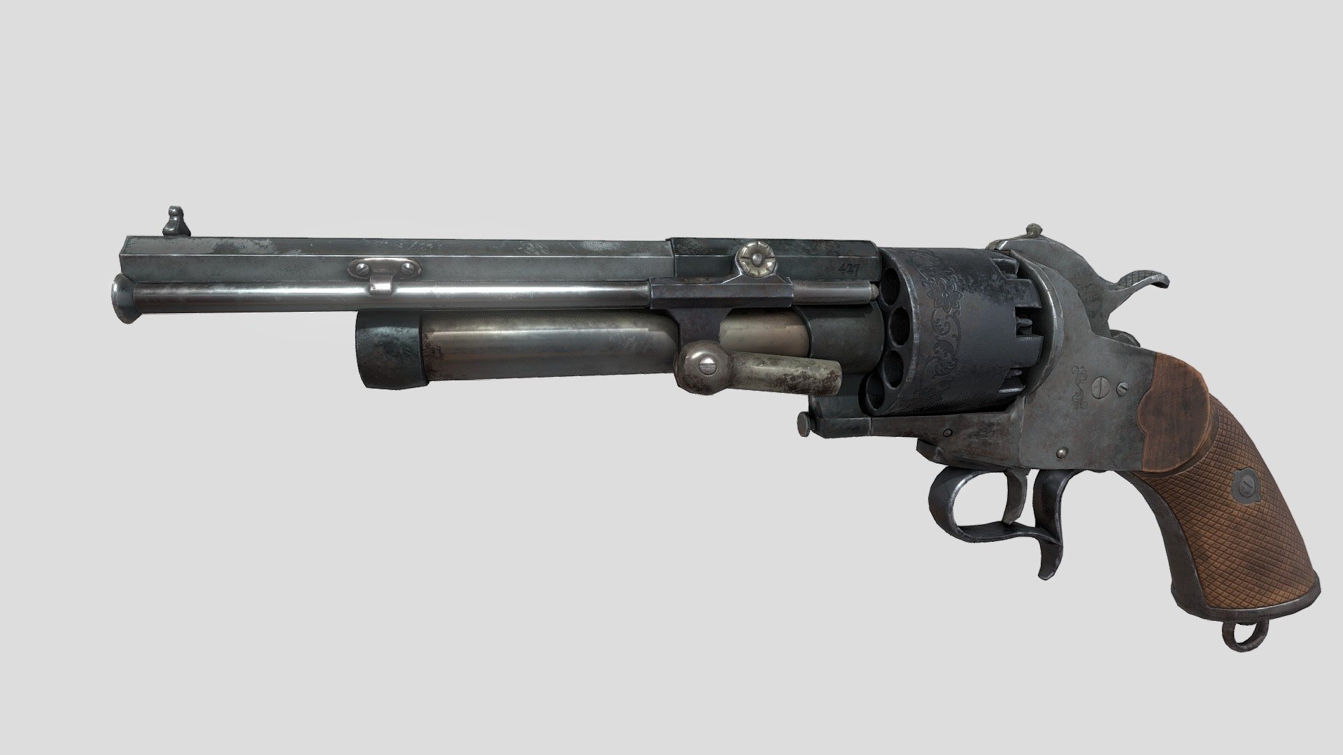 Lemat Revolver 3d practice - 3D model by random022 [85aadd1] - Sketchfab