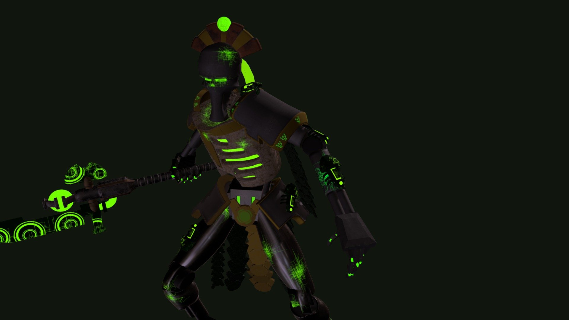 Necron - 3D model by Travis Dunkley (@slug_power6) [85ab878] - Sketchfab