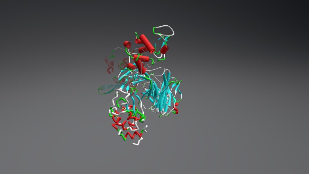 Antibody-antigen complex - 3D model by tienluu [85ac5ad] - Sketchfab