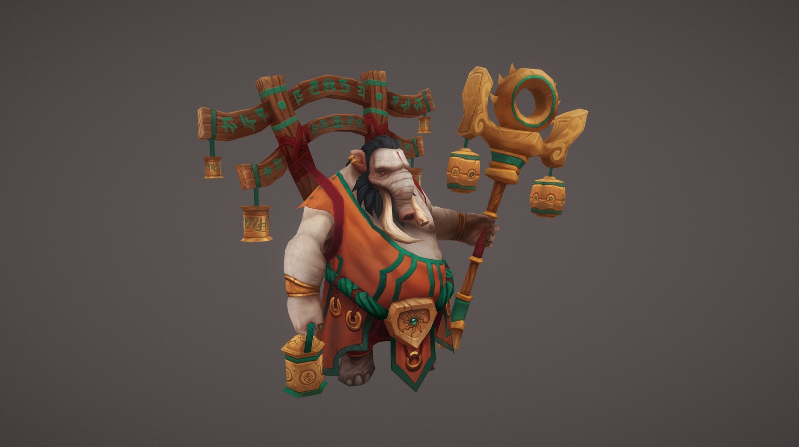 Pachari Shrine Bearer (Blizzard contest entry) - 3D model by Wildsamich ...