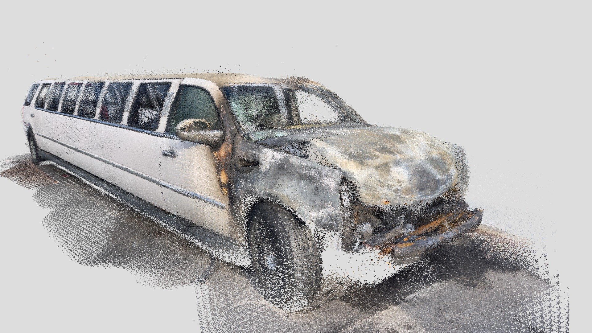 Smashed limo - Download Free 3D model by alban [85b006a] - Sketchfab