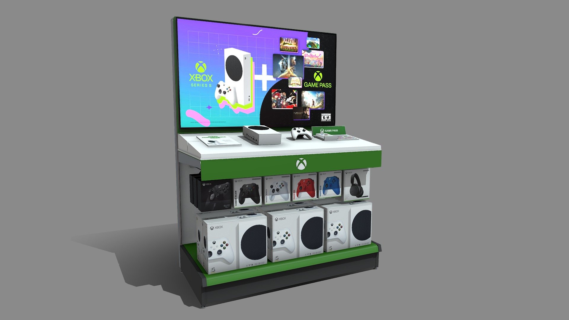 Xbox Endcap TV Display 01 - 3D model by mikeho3d [85b5452] - Sketchfab
