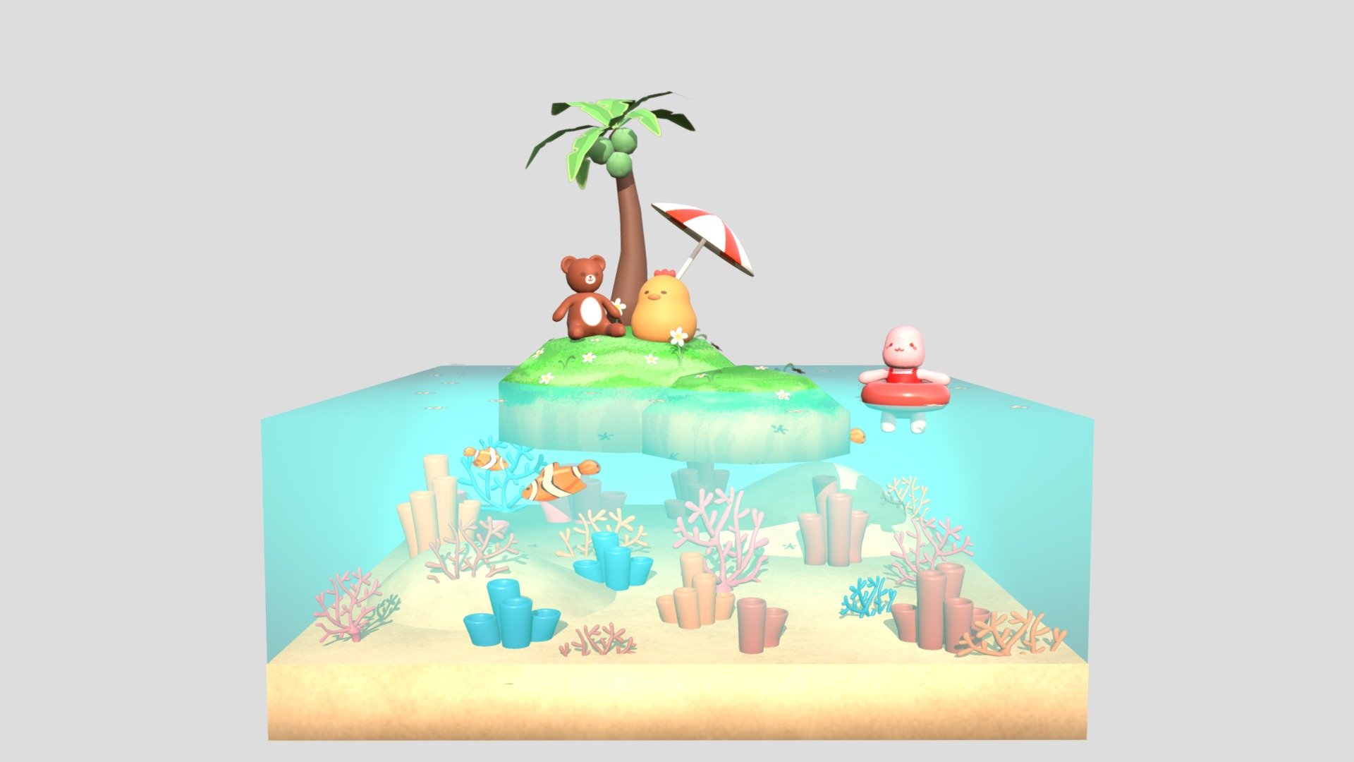 The Small Island - 3D model by 1095448008 [85b6004] - Sketchfab