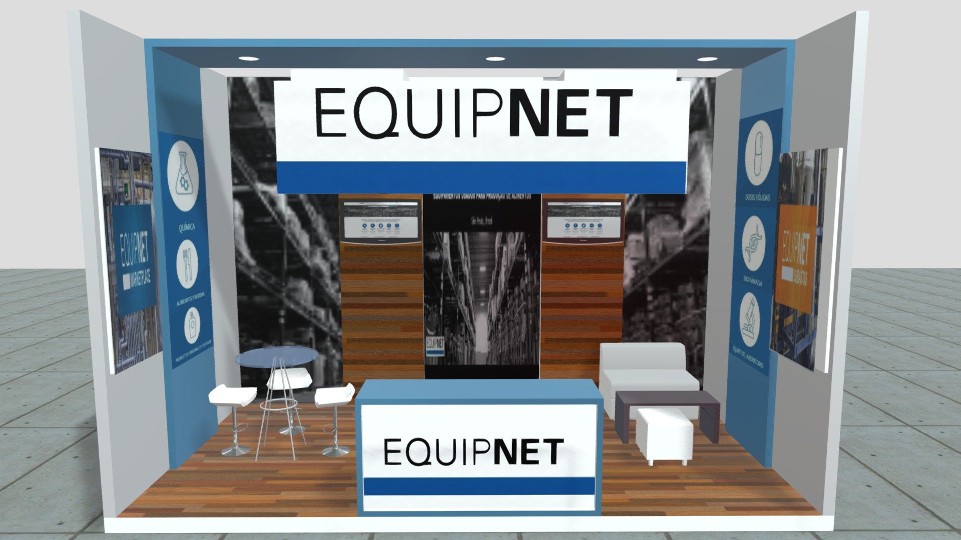 Equipnet Pack - 3D model by espaciosyexhibicion [85b7466] - Sketchfab