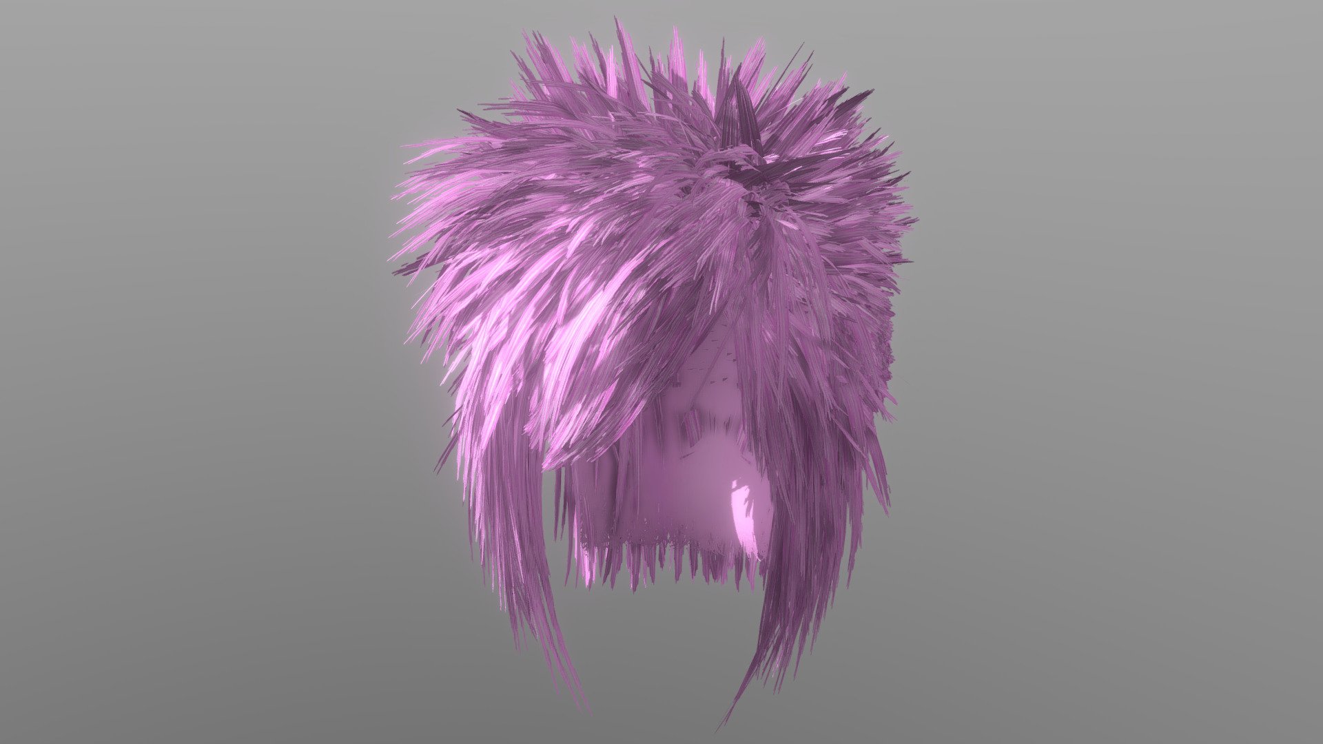 Wild Mullet Hair (Pink) - Buy Royalty Free 3D model by shimtimultimedia ...