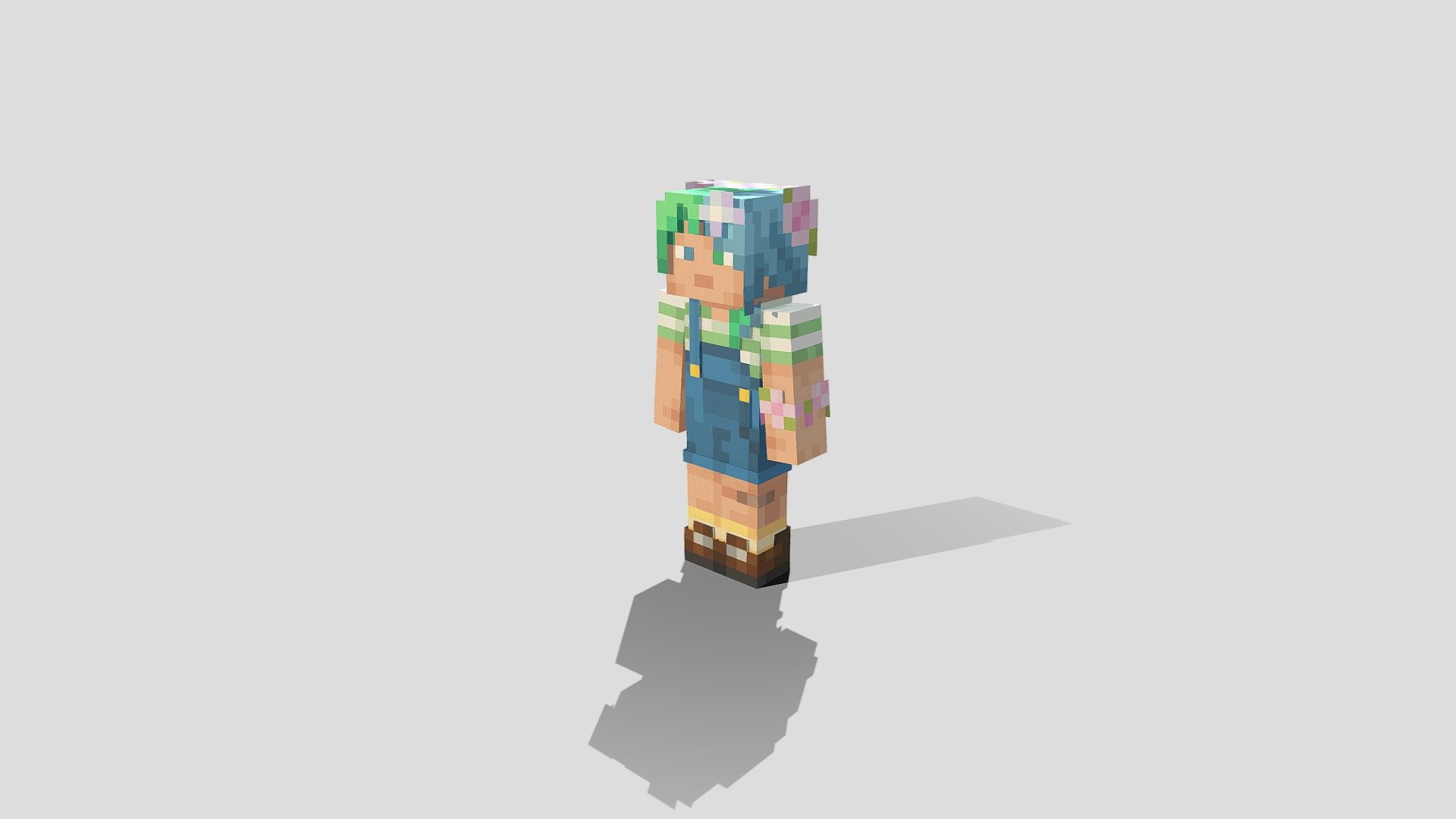 Minwi - Minecraft Wiki mascot - 3D model by 「.phoenix_」 (@.phoenix ...