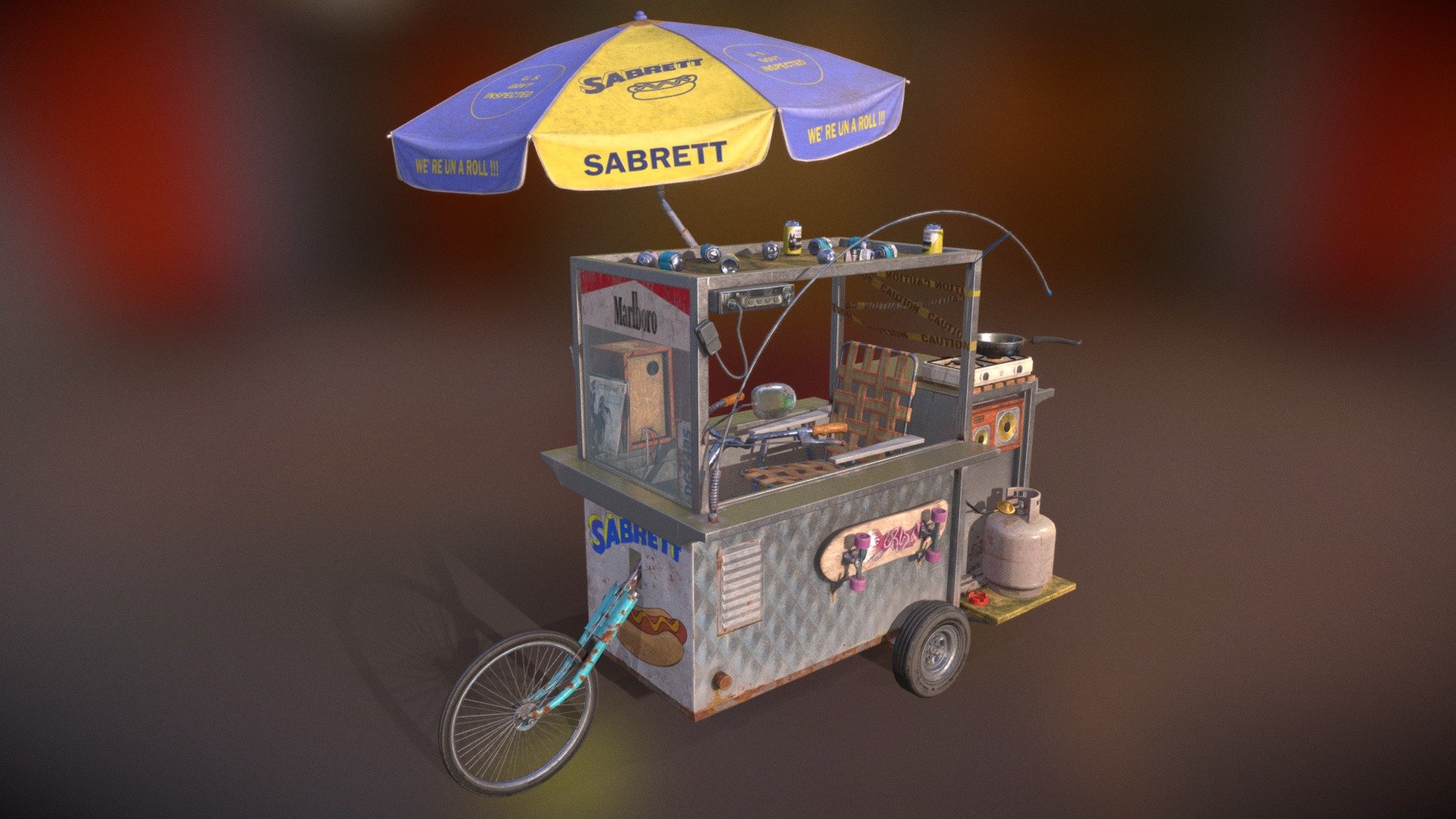 HOT DOG CART - 3D model by UlitinMaxim [85ba4ea] - Sketchfab