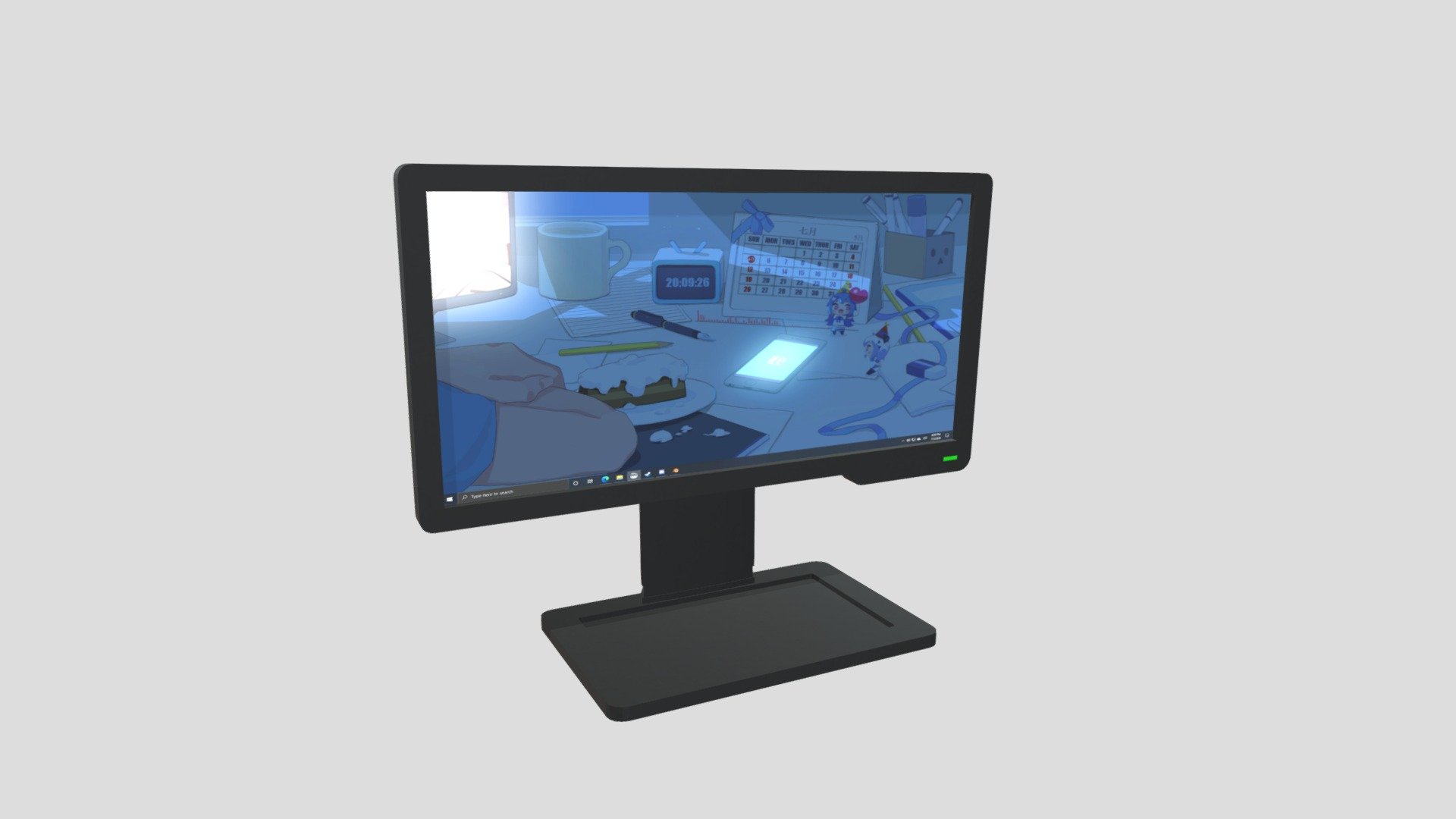 Monitor - Download Free 3D model by Nerabwyn [85bb34e] - Sketchfab