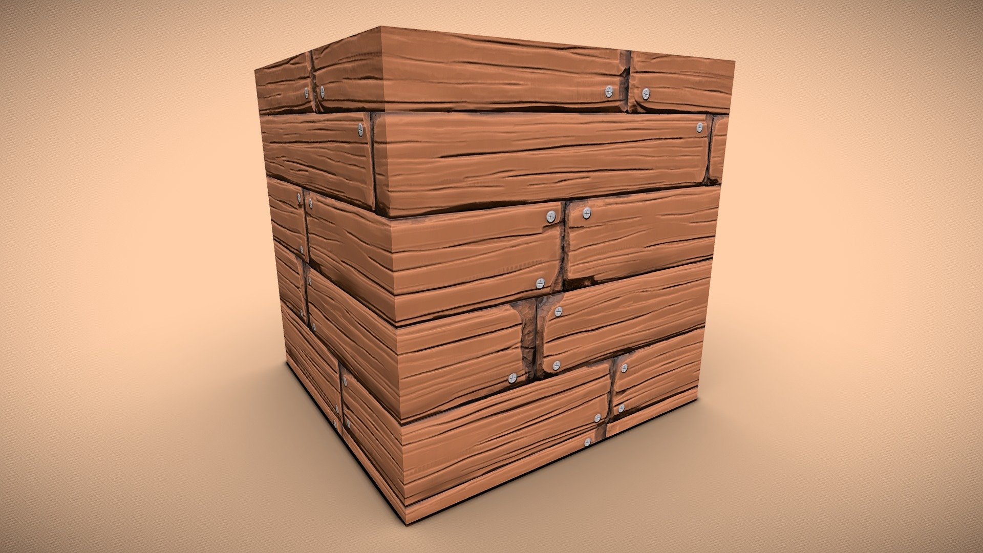Seamless Stylized Wooden Planks - Download Free 3D model by ...