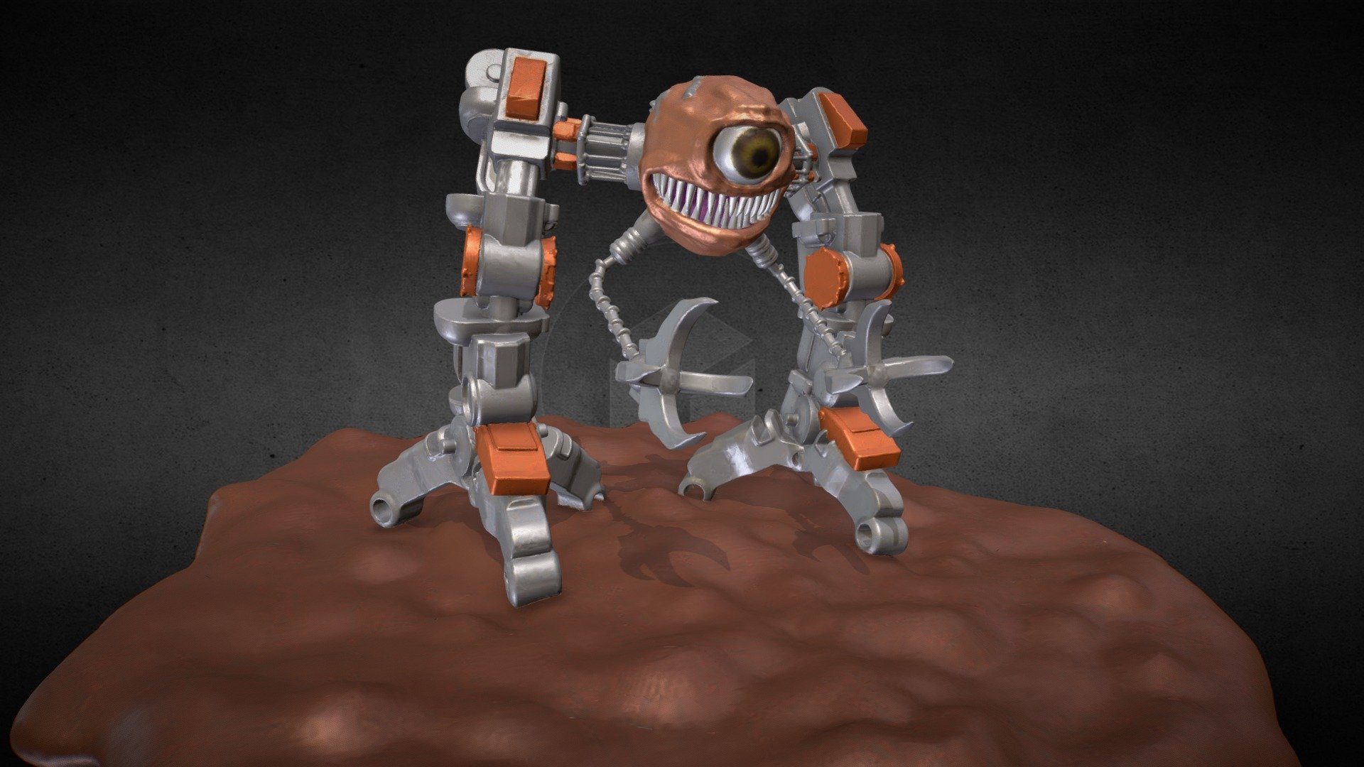 Cyclops Mech Creature - Buy Royalty Free 3D model by ...