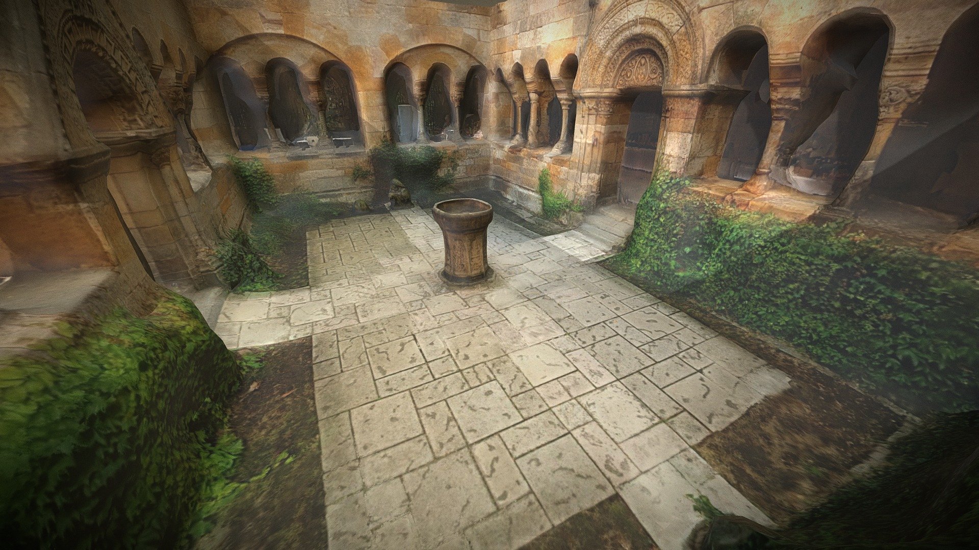 Inner Garden - Vajdahunyad Castle - Download Free 3D model by akarity [85bfef8] - Sketchfab