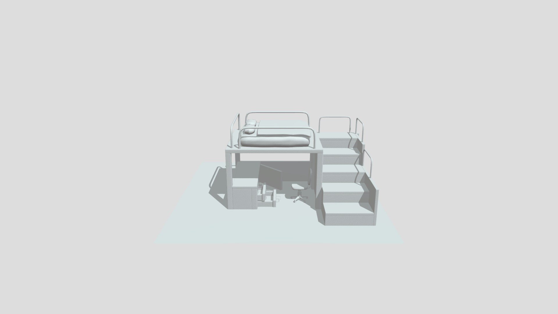 TriciaAdamson_BunkBedLoft_Final - 3D model by TriciaAdamson [85c0387 ...