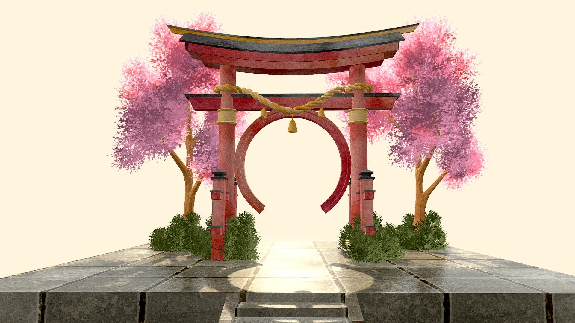 Torii Gate - Buy Royalty Free 3D model by Nicholas-3D (@Nicholas01) [85c2c65] - Sketchfab Store