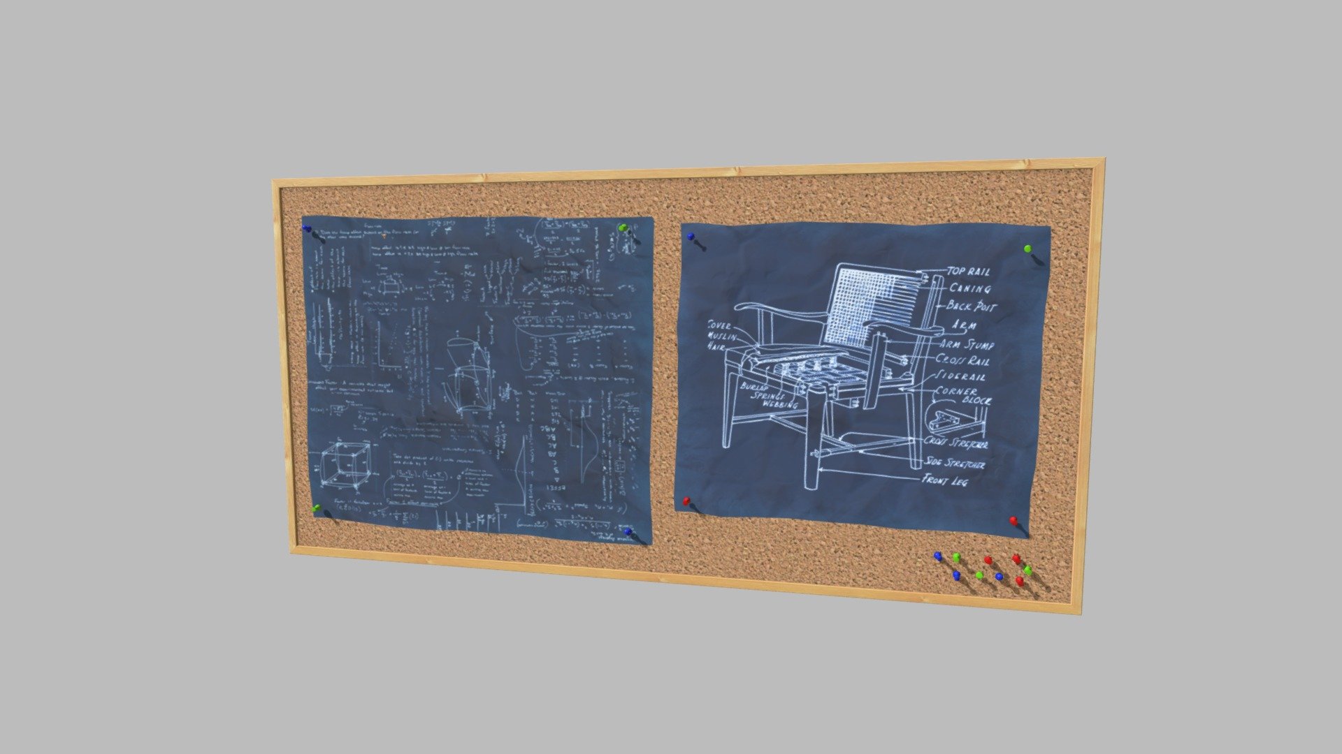 Pin Board - Buy Royalty Free 3D model by JC (@jernej.cundric) [85c626d ...