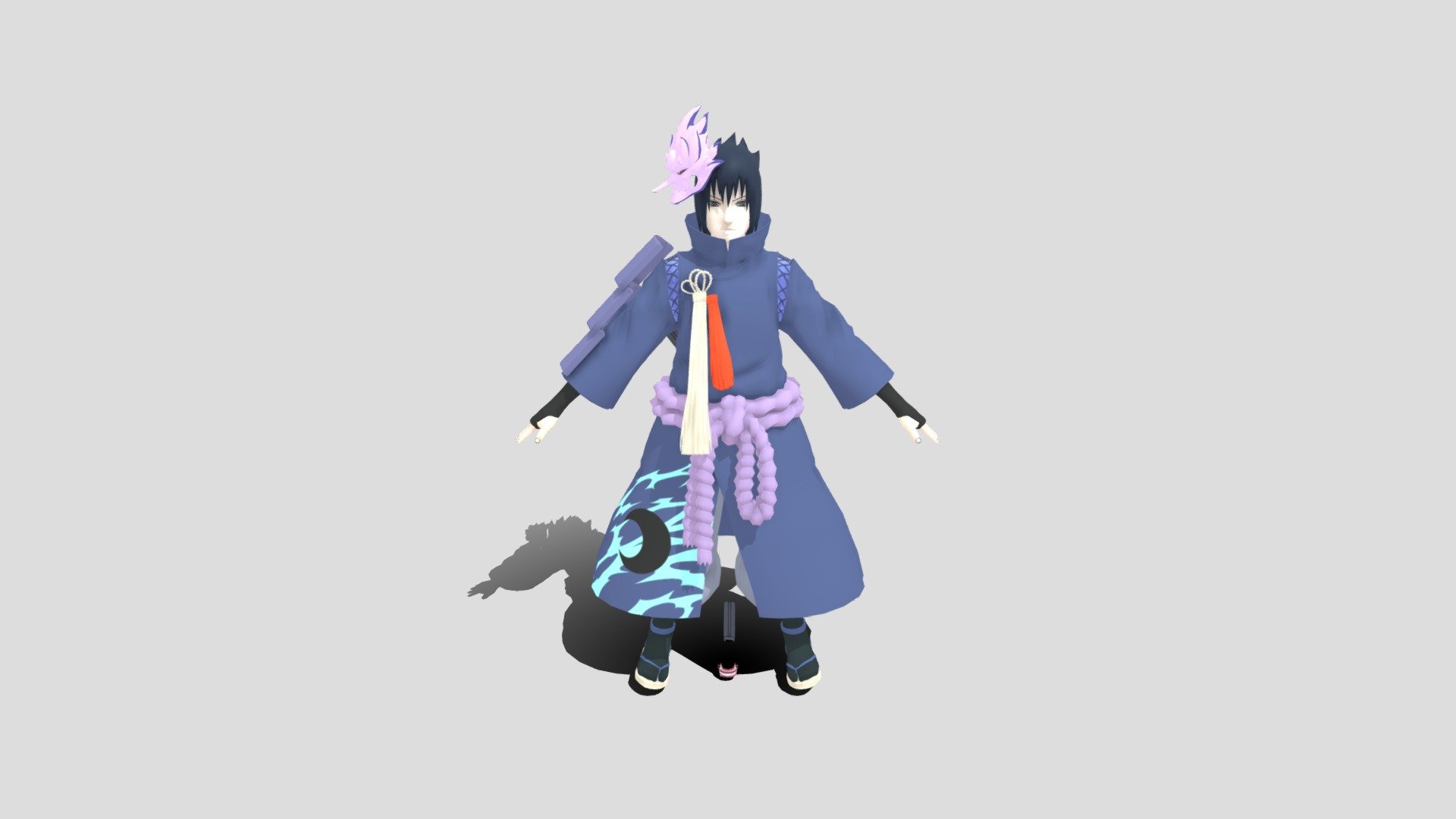 Sasuke Outfit 20th Anniversary - Download Free 3D model by Mihuk ...