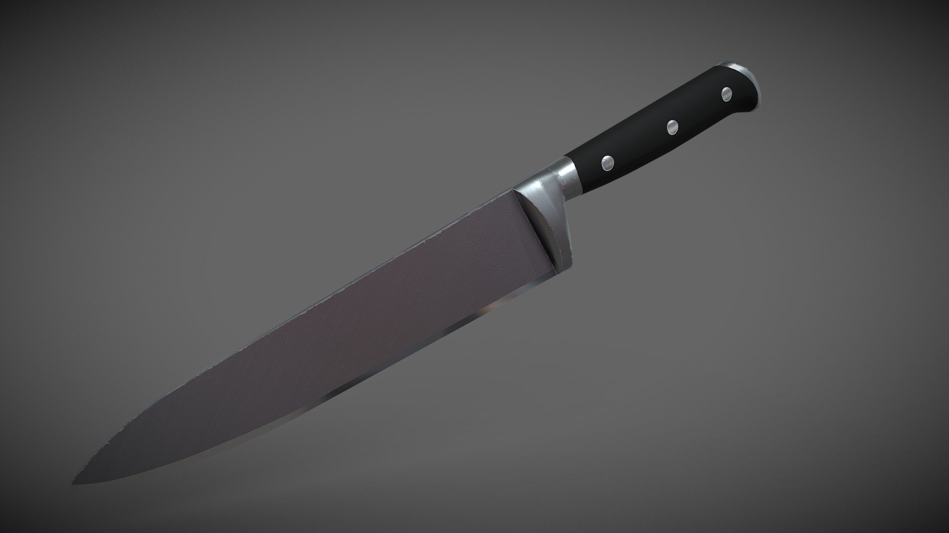 A kitchen knife - 3D model by Valger [85cb6ea] - Sketchfab