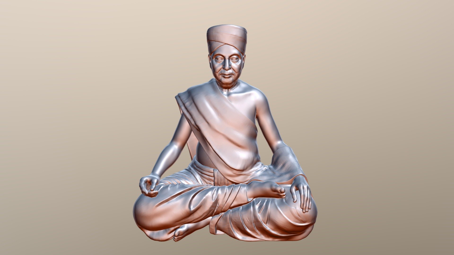 Godman Pramukh Swami Maharaj - 3D model by 3D Print World Pvt. Ltd ...