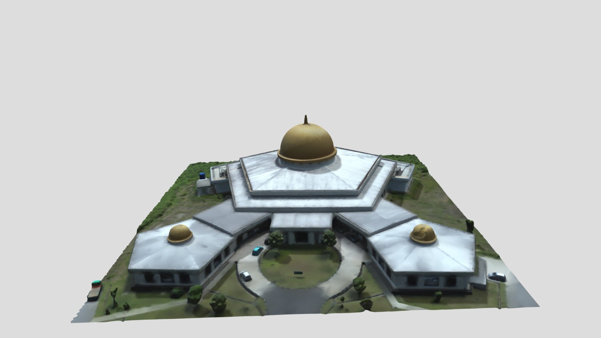 Al-Muttaqin Mosque Kota Samarahan - Buy Royalty Free 3D model by ...