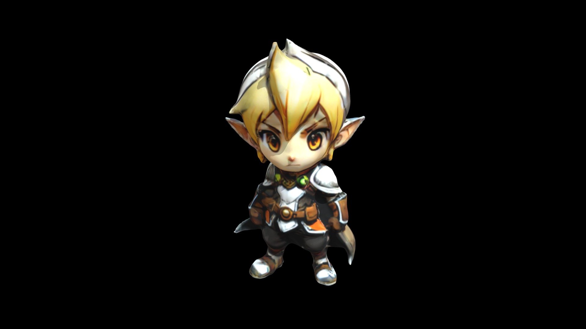 Cardinal warrior character with blonde hair and - Download Free 3D ...