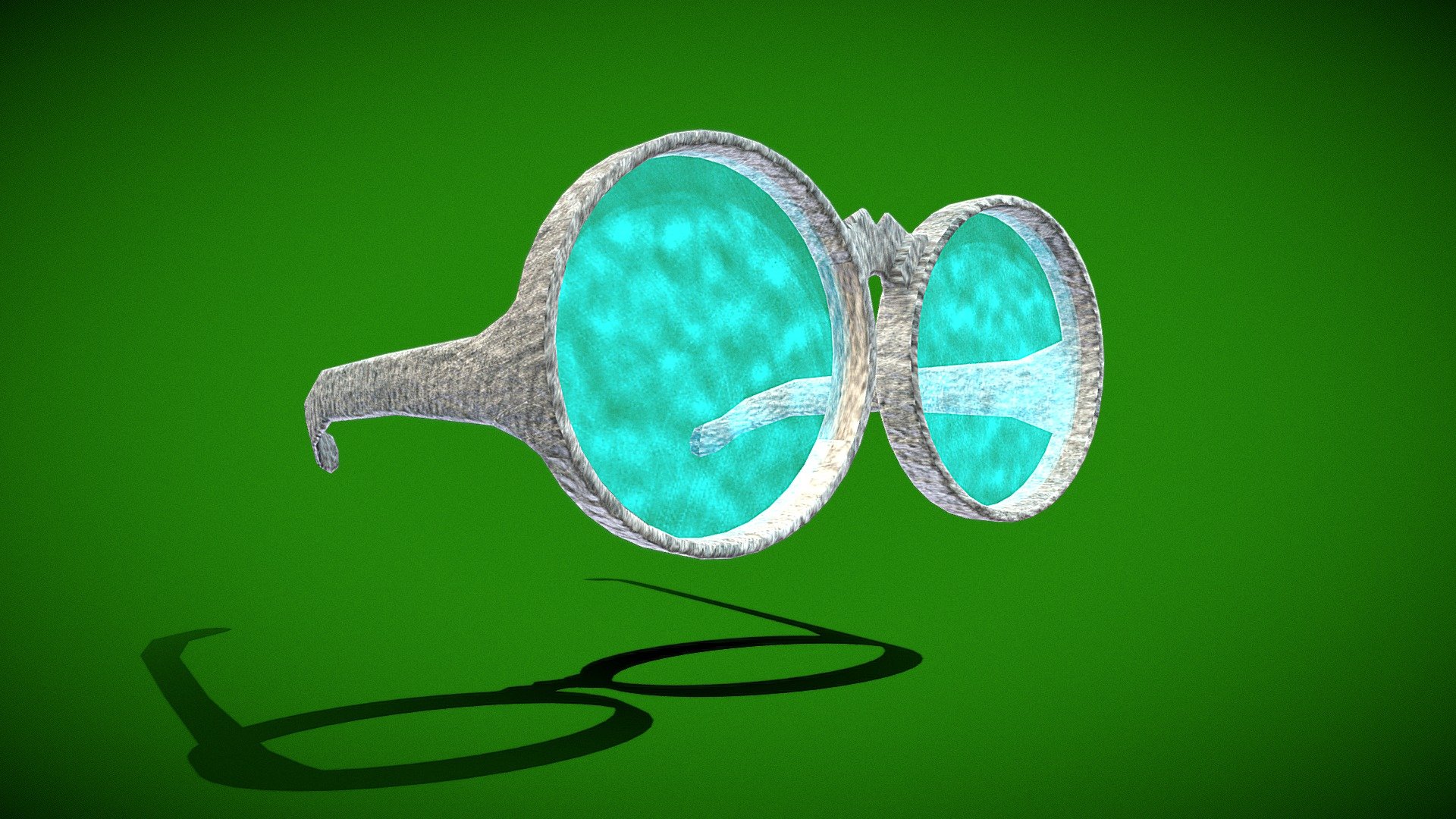 Round Glasses - Download Free 3D model by kai9987kai [85cec7b] - Sketchfab