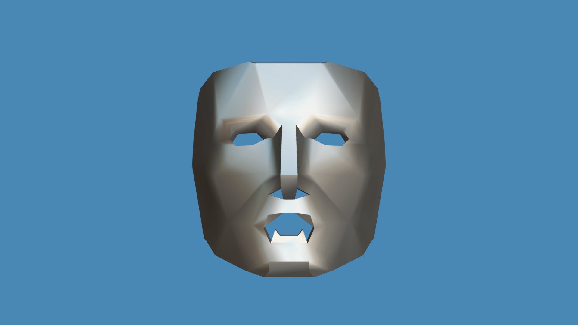 Low Poly Mask / Maska / Maske - 3D model by NeoPops [85d0e94] - Sketchfab
