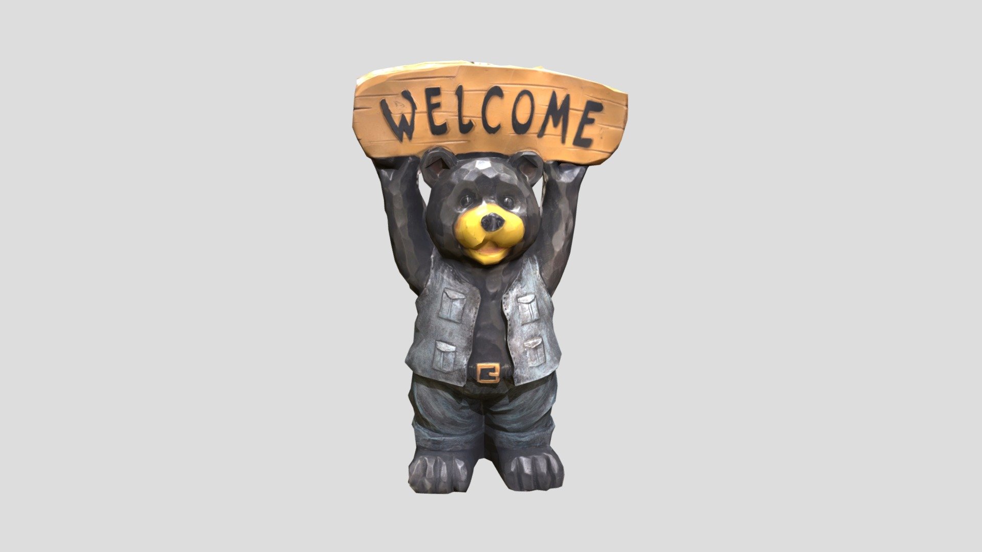 Bear (Welcome) - Download Free 3D model by David Wigforss (@dwigfor ...