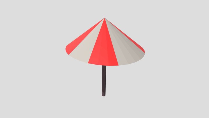 Beach-umbrella 3D models - Sketchfab