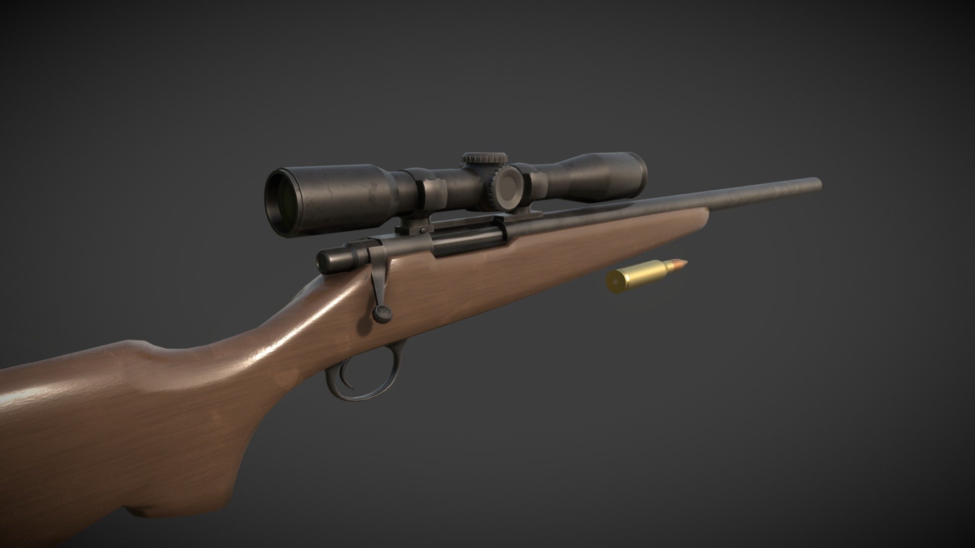 M40 Bolt Action Sniper Rifle - 3D model by Larcenie Grant ...
