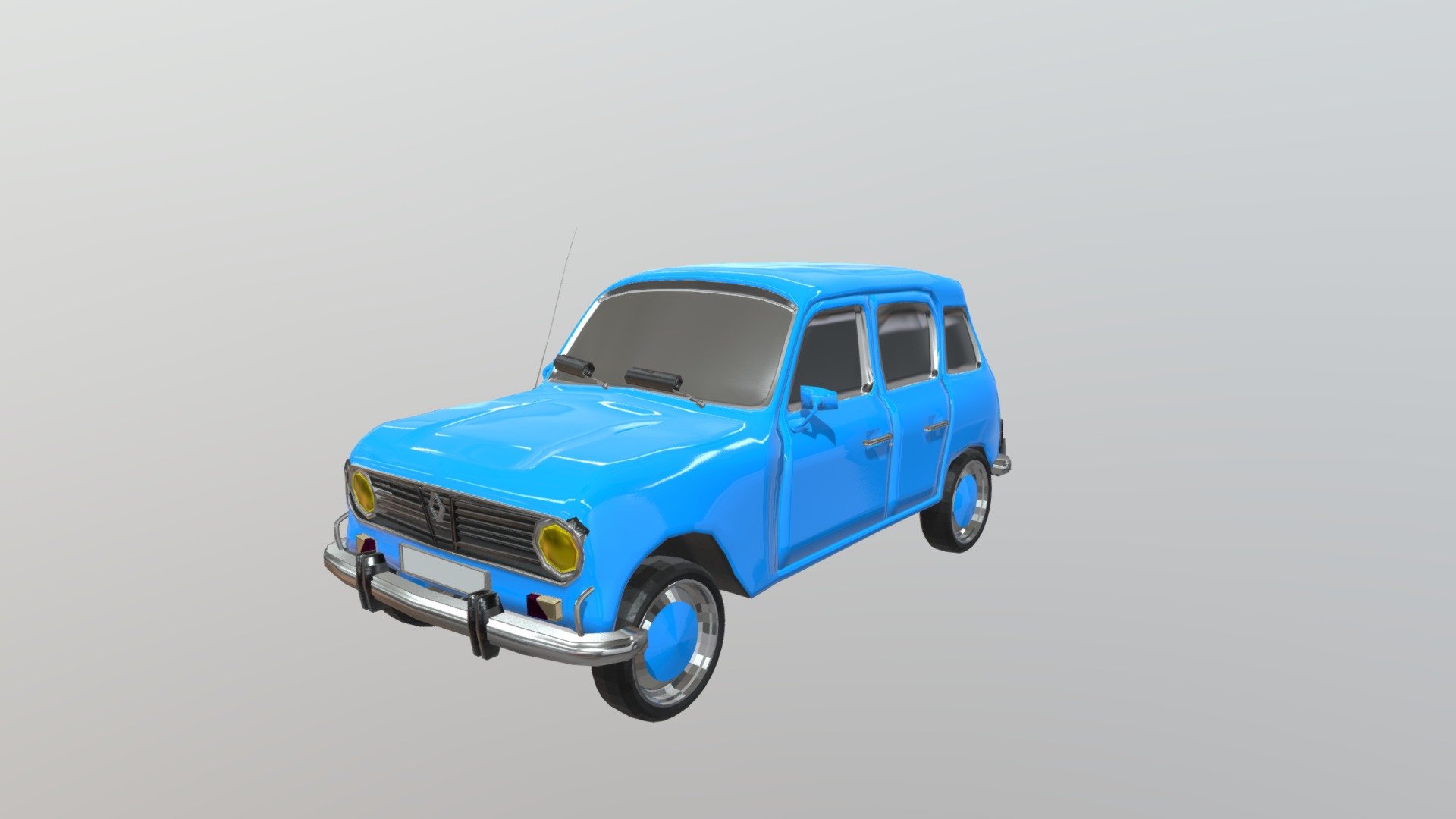 Renault 4 - Buy Royalty Free 3D model by 3dlowpoly [85d6d6d ...