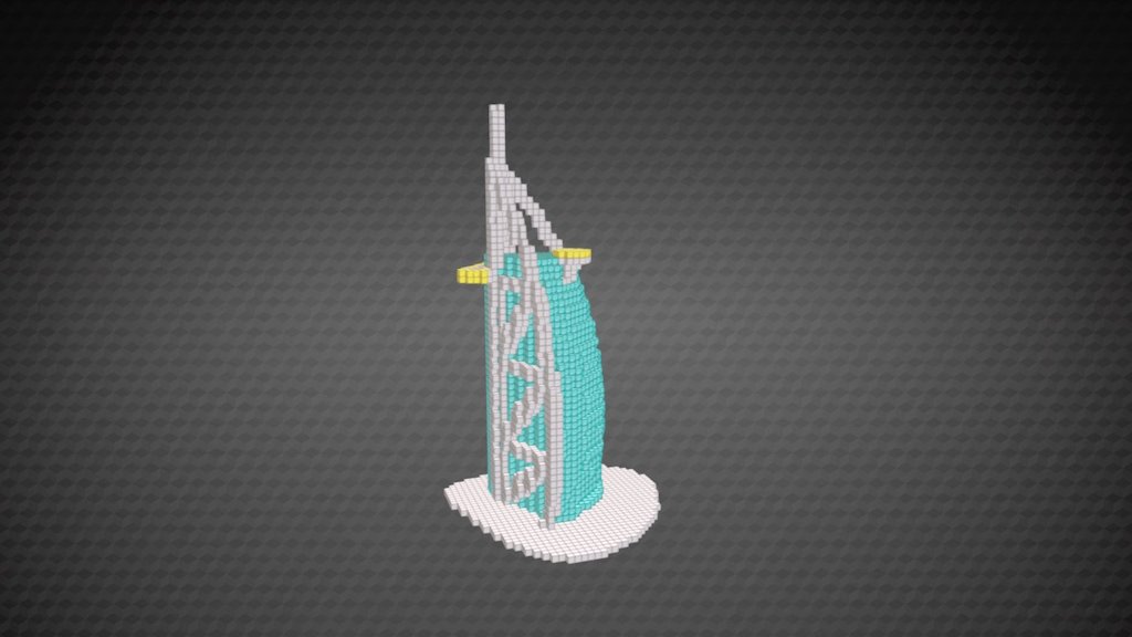 Burj Al Arab Hotel - 3D model by CraftMaster Software (@craftmaster) [85d7e93] - Sketchfab