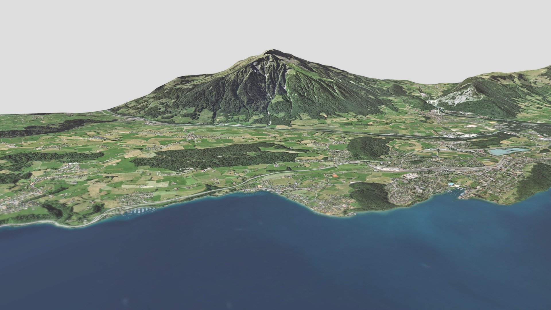 Niesen mit Thunersee - 3D model by 360VRmovie.ch (@michael.litzko ...