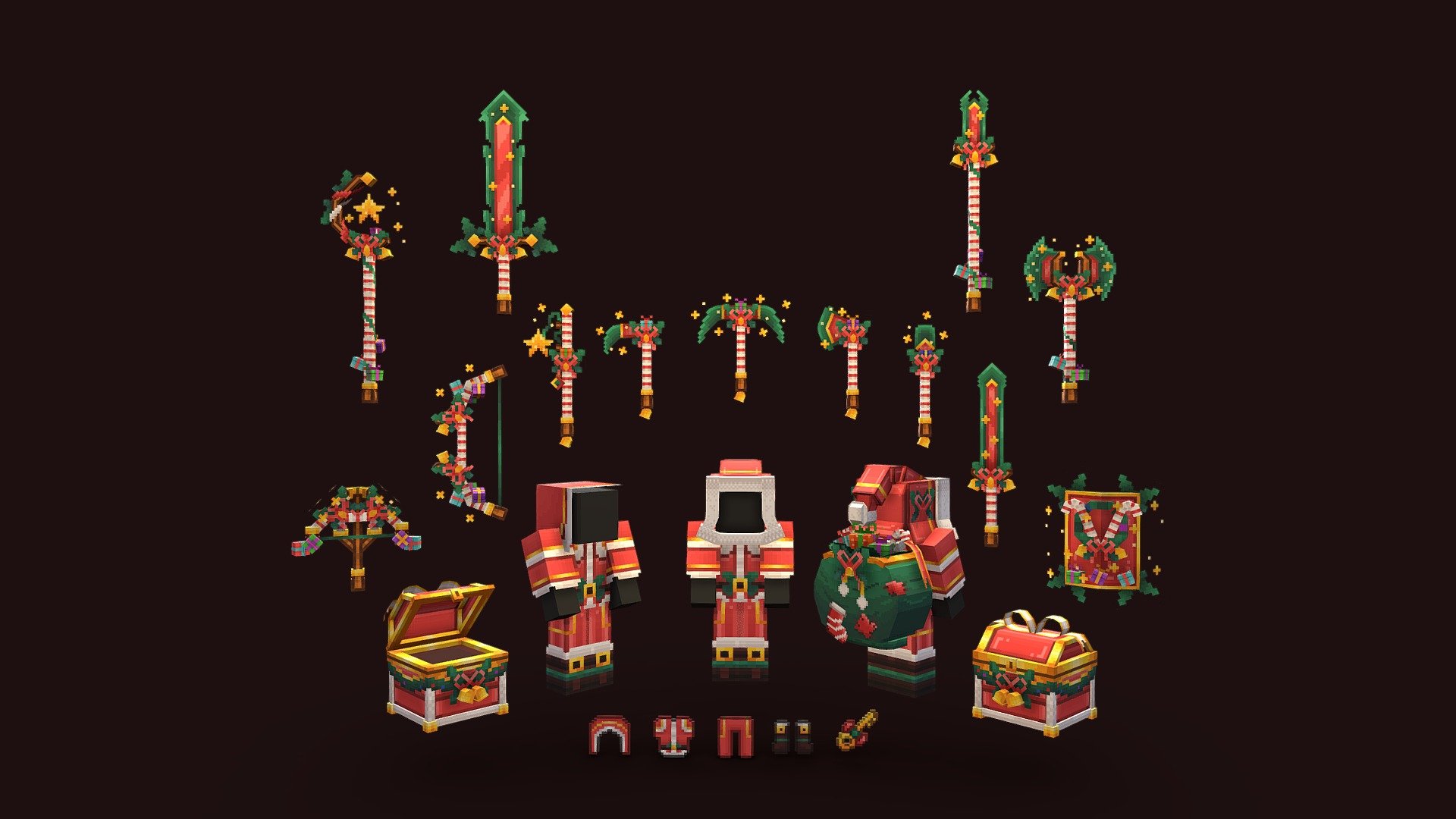 [ MC ] Item : Christmas Pack - 3D model by iJUNE [85ddb1f] - Sketchfab