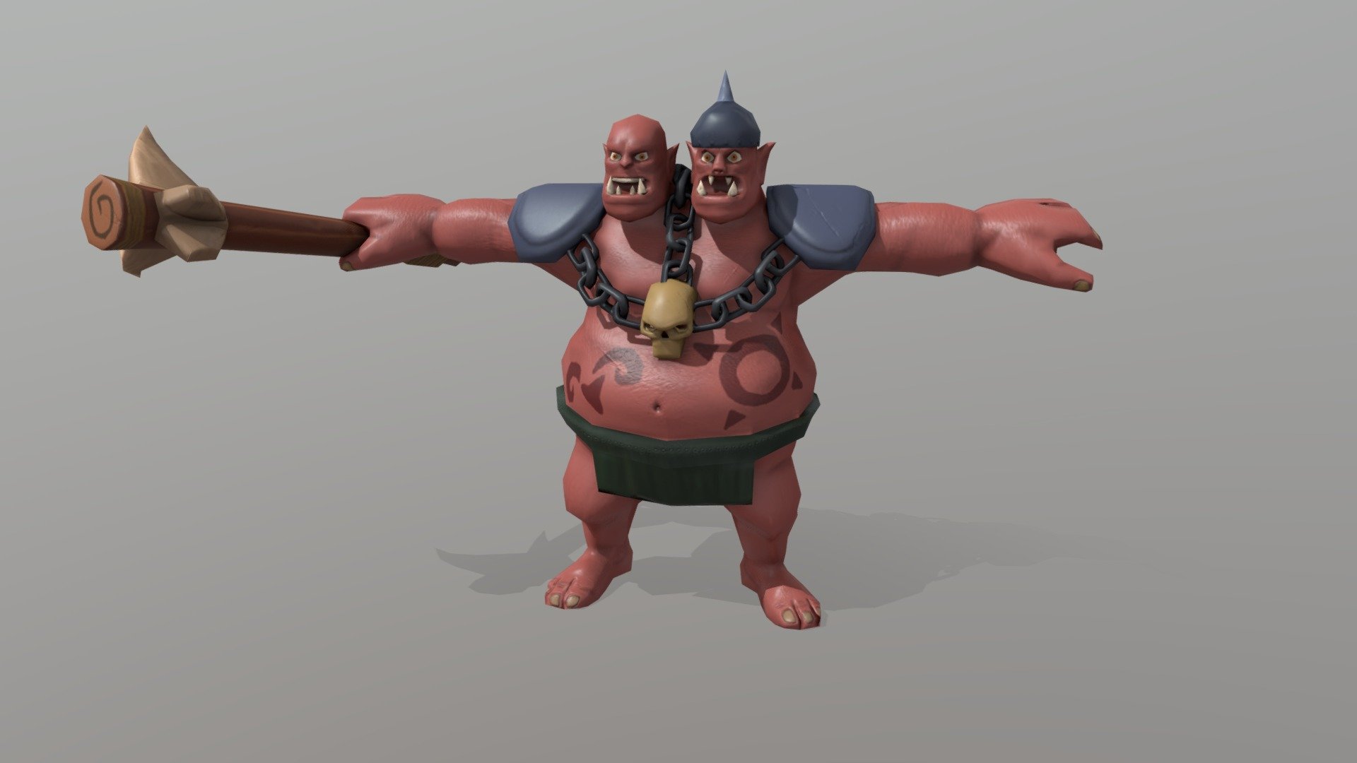 Two-headed Orc - 3D model by dupak88 [85e28f0] - Sketchfab