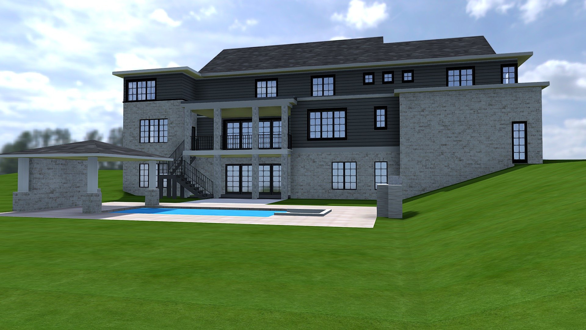 Exterior Mitha - 360 spin model of 3D house - 3D model by Render3DQuick ...