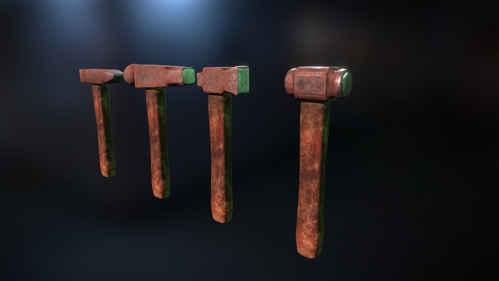 Blacksmith - Hammer - 3D model by Woo Shik Choi (@h5510540) [85e4f16 ...