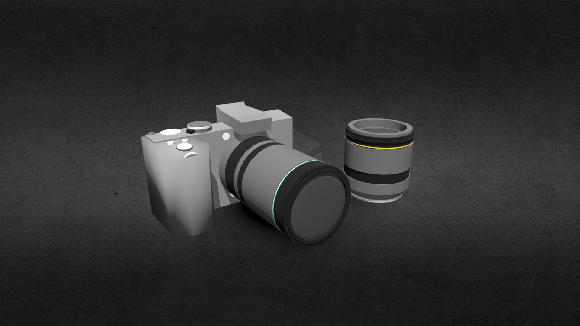 DSLR Camera with lens - Download Free 3D model by artemmkakyb18 ...