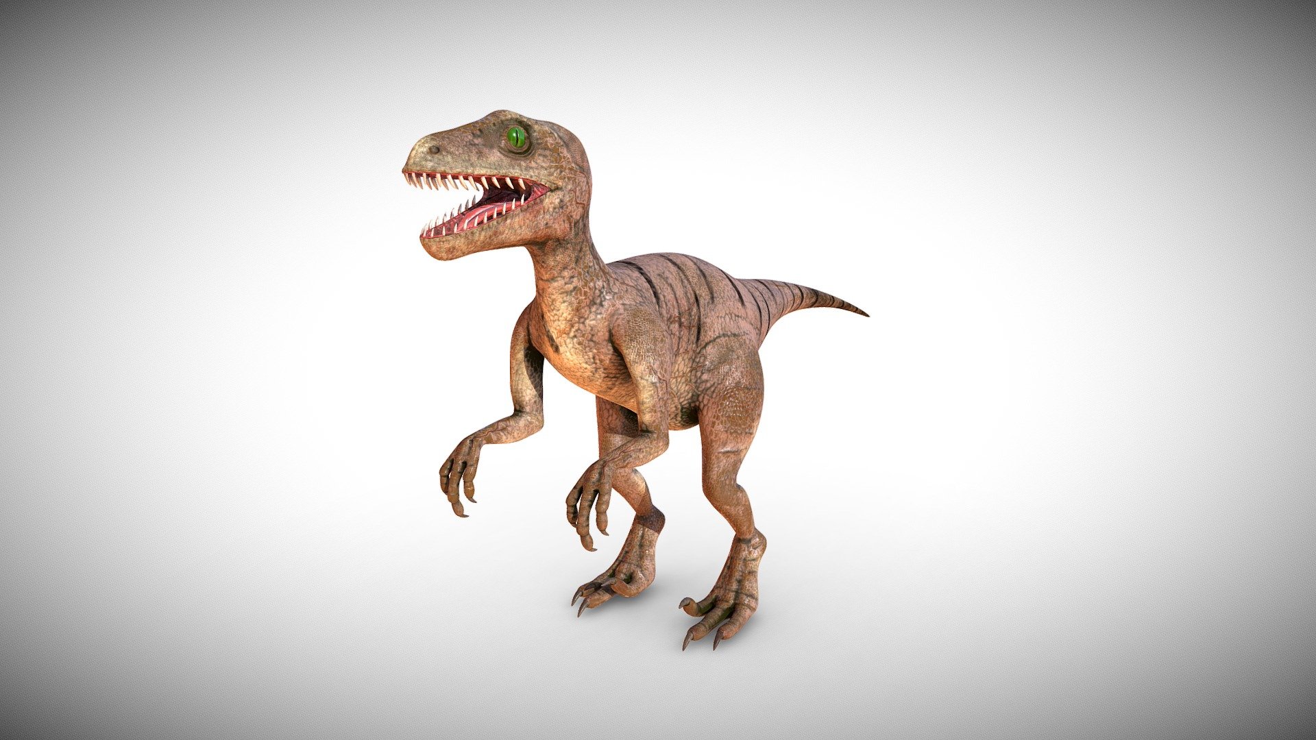 Raptor dinosaur - 3D model by wojciechmiedziocha [85e64f2] - Sketchfab