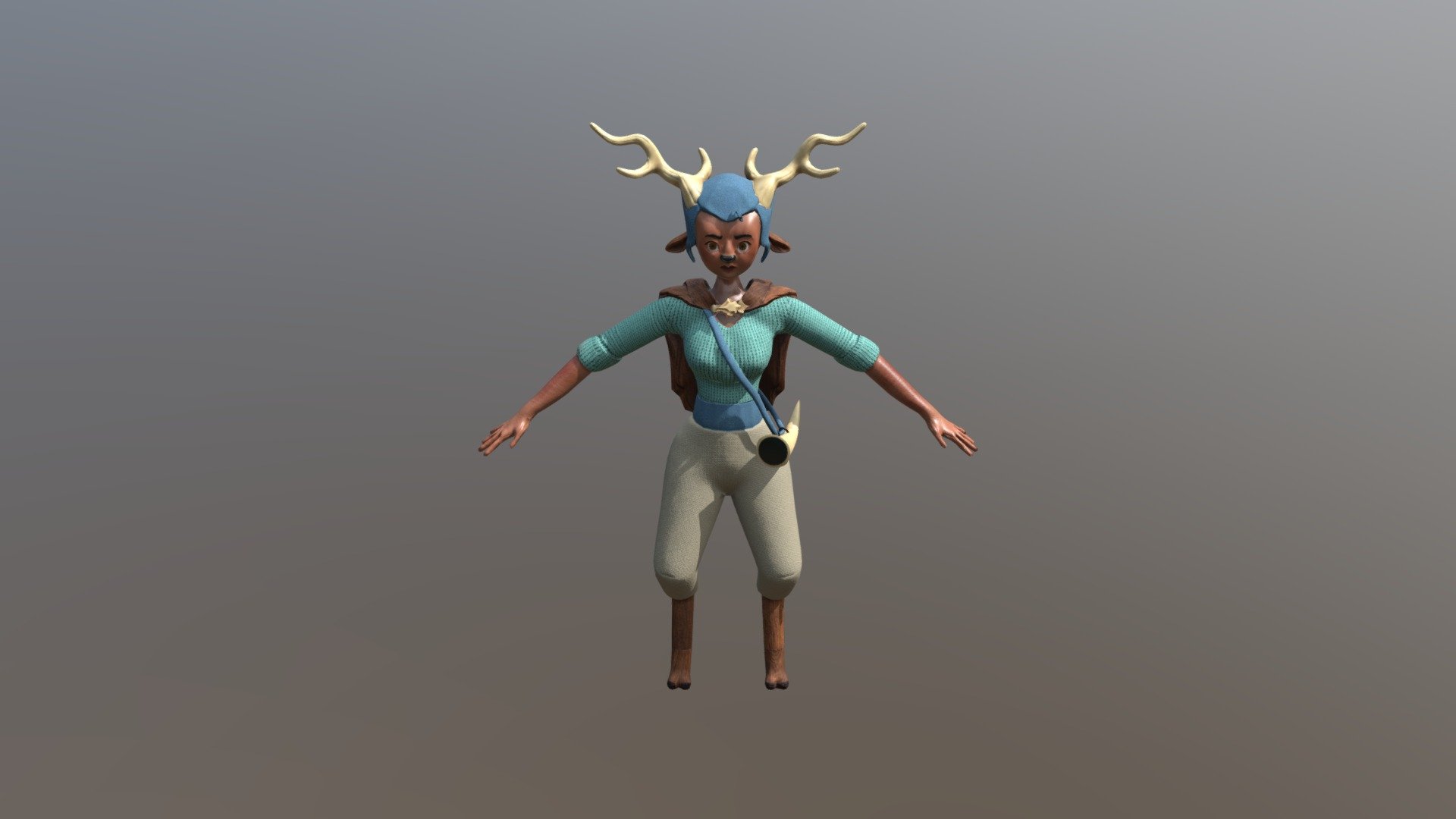 Faun Character 2 - 3D model by Dufty (@bethdufty) [85e8603] - Sketchfab