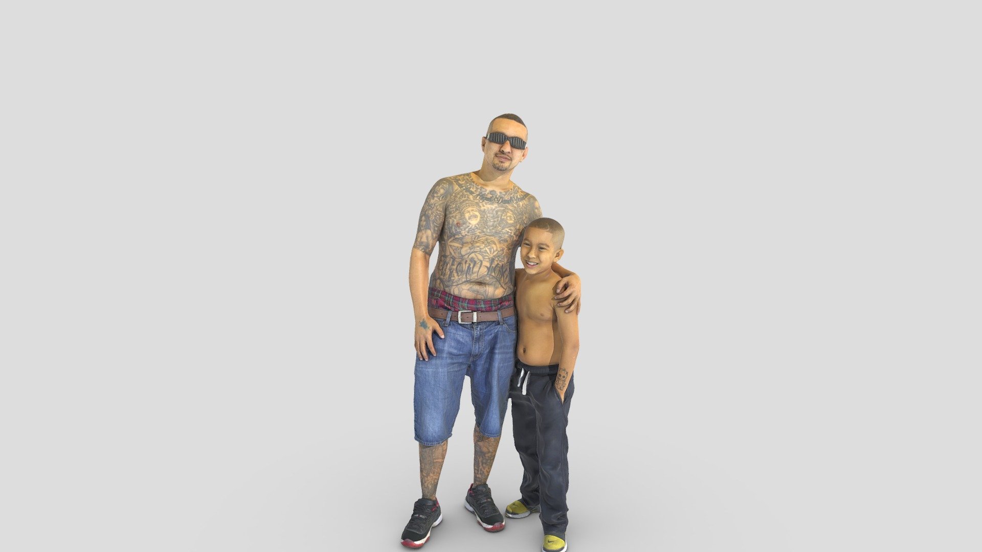 Father and Son - 3D model by 3dimagine [85e8955] - Sketchfab