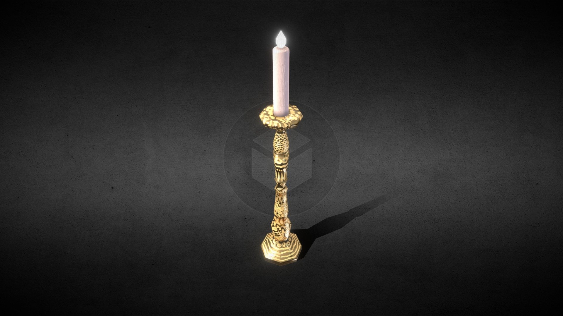 Candle Stick - Download Free 3D model by JohnsClever [85e898d] - Sketchfab