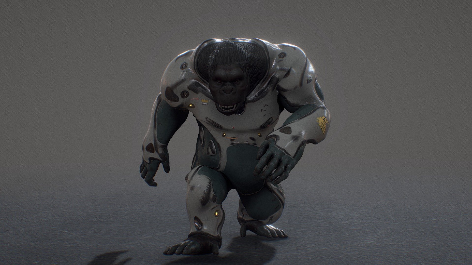 Proof of concept - Scifi Gorilla - Download Free 3D model by re1monsen ...
