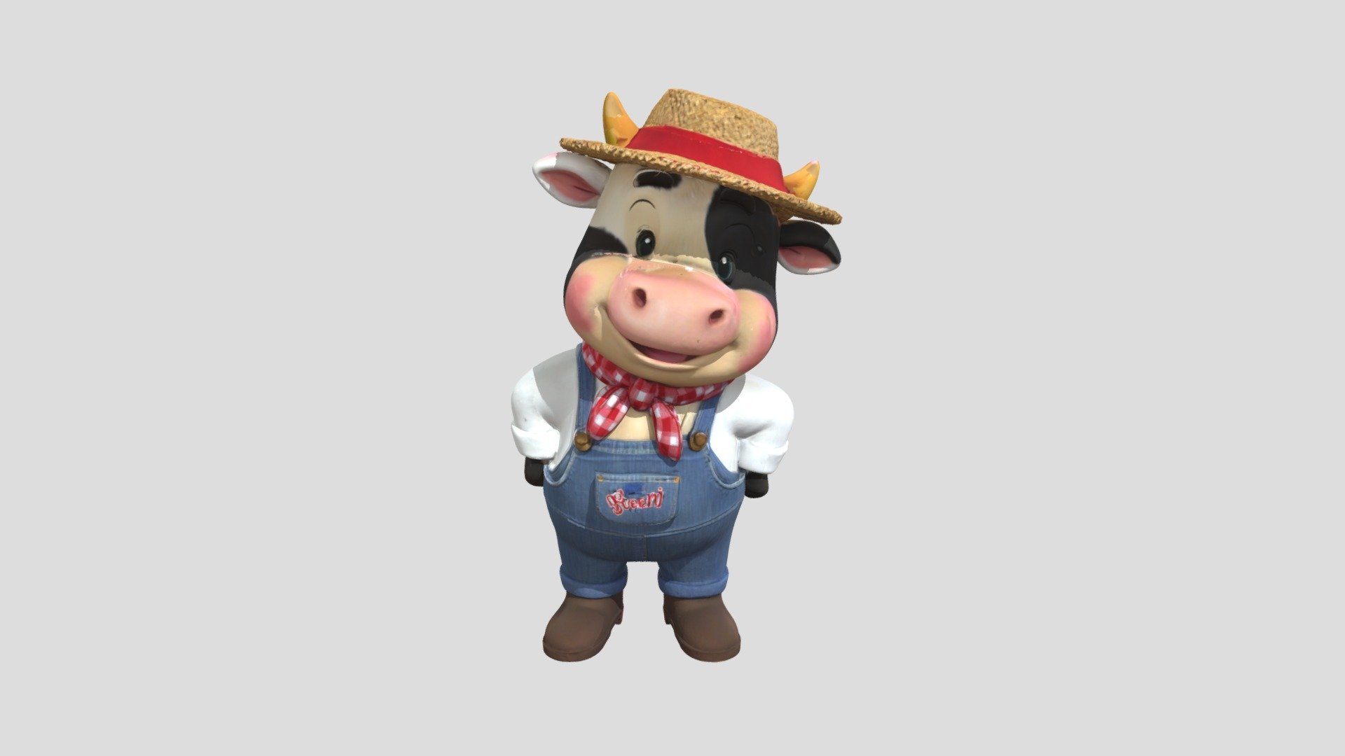Cowboy Moo - Download Free 3D model by dmralvnd [85eabba] - Sketchfab