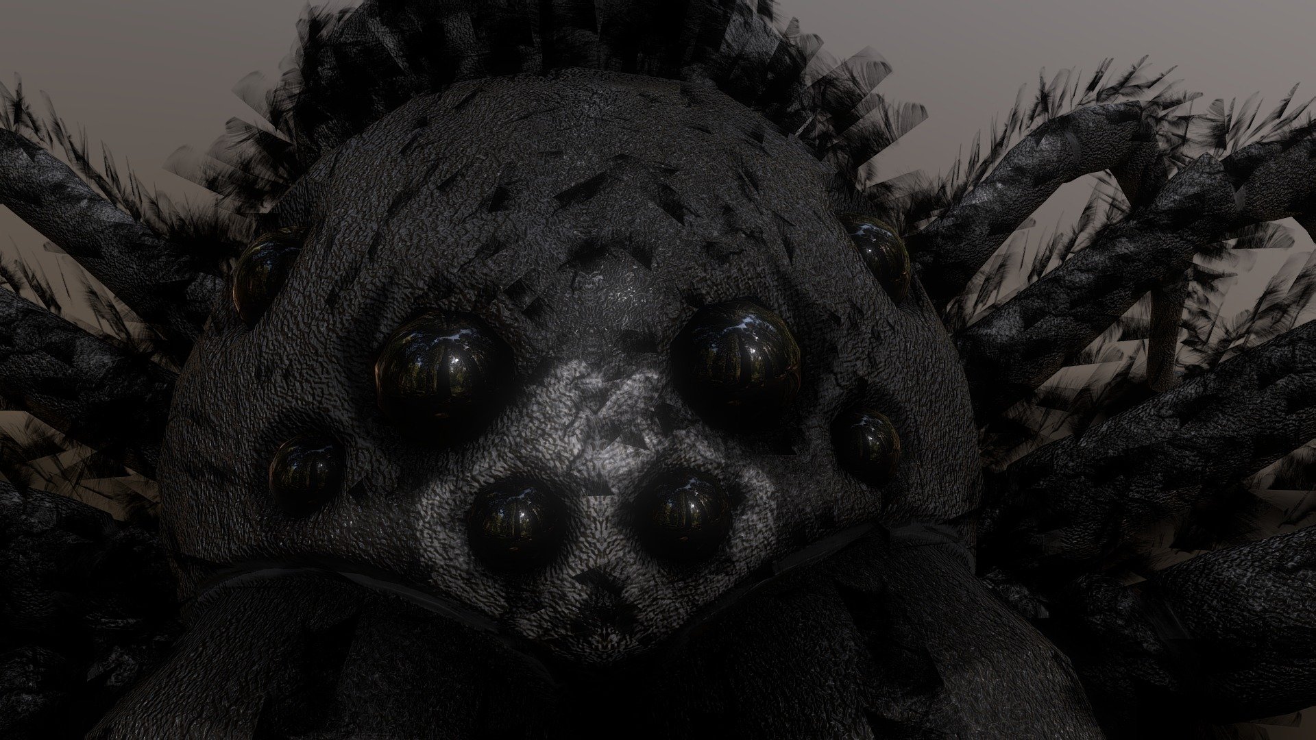 Realistic Giant Spider - Download Free 3D model by ArachnoBoy (@vang807 ...