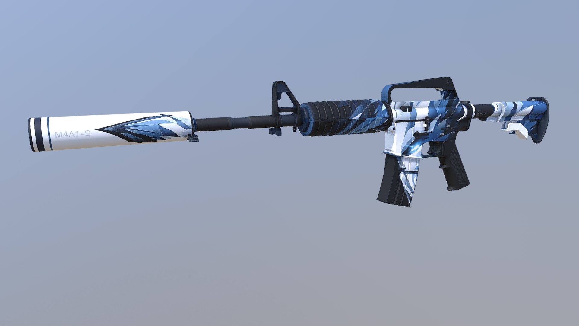 ICE GOLEM M4A1 - 3D model by NorGlace (@glaciuscreations) [85ecf51 ...