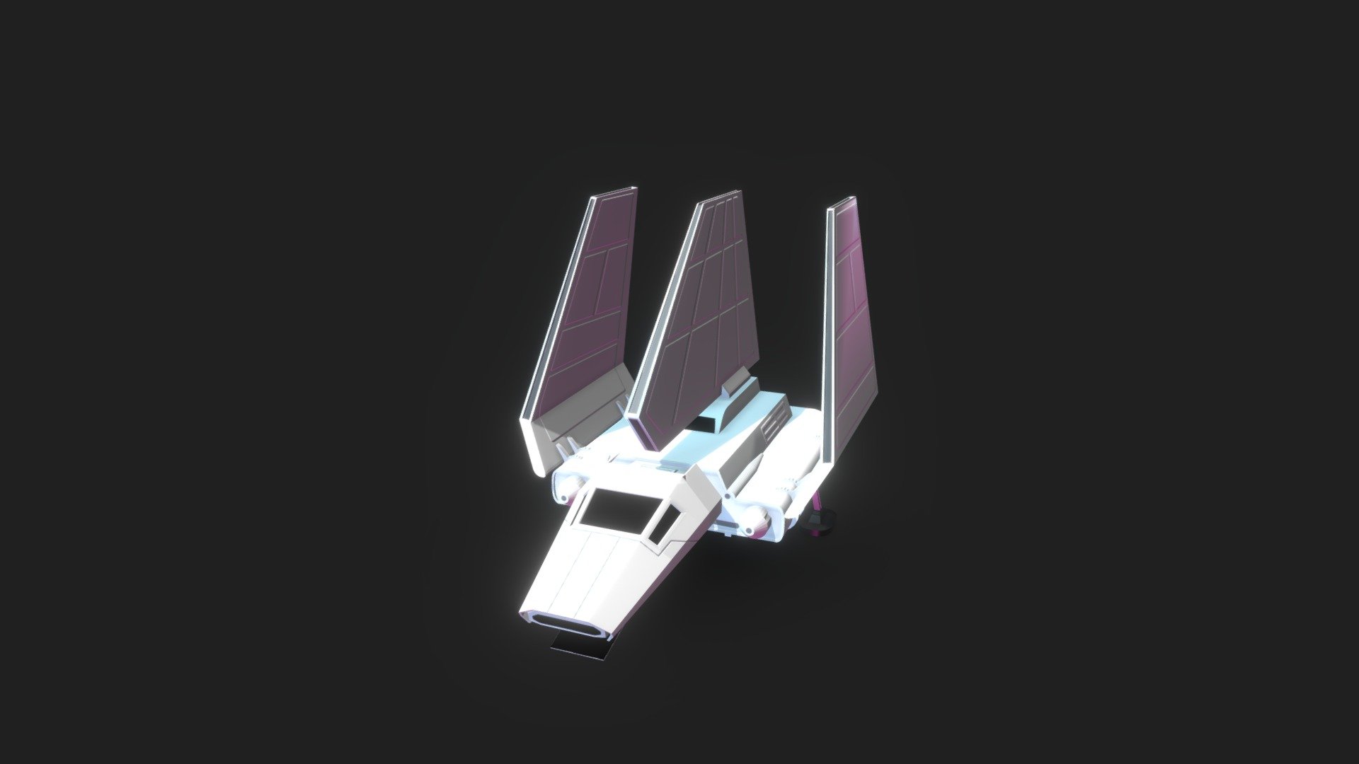 Low Poly Star Wars Lambda Shutter - Download Free 3D model by Gonzalo Sánchez (@gonz45c ...